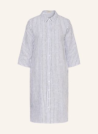 Lilienfels Lilienfels Hemdblusenkleid Aus Leinen weiss