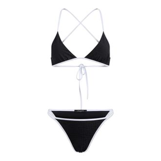 Balmain Maillot de bain Monogram Lycra - Femme - Maillots de bain - Noir - Taille: 40 FR
