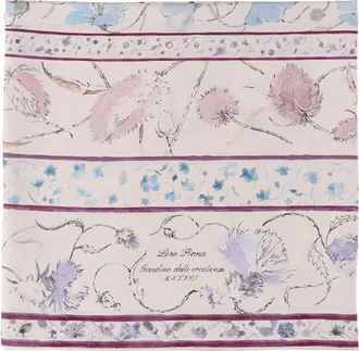 Loro Piana Silk Scarf Giardino Delle Eccellenze