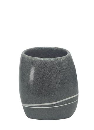 Kleine Wolke 5080912852 Zahnputzbecher Stones, Accessoires, dunkelgrau
