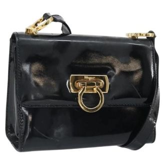 Ferragamo Pre-owned Leder Schultertasche - - Pre-owned - Damen - Schwarzk - ONE SIZE
