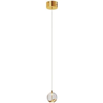 Lucande Lucande - led Suspension en verre Hayley en verre pour salon & salle &agrave; manger