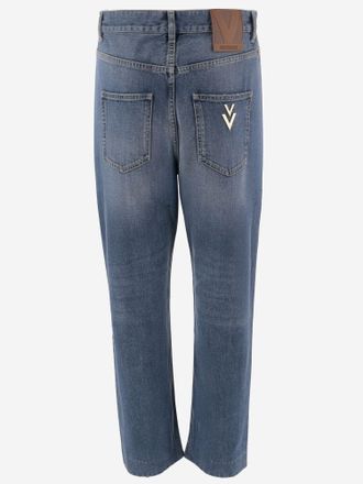 Valentino Womens Jeans Cotton Denim Trousers