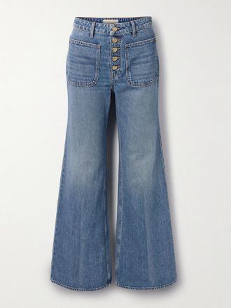 Ulla Johnson The Gwynne Hoch Sitzende Schlagjeans - Blau