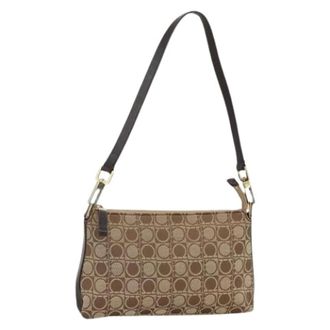 Ferragamo Sac bandouli&egrave;re en nylon Pre-owned - Femme - Pre-owned - Brun - Taille: ONE Size