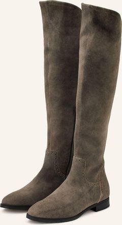 Dirndl & Bua Overknee-Stiefel beige