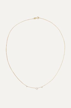 Wwake Three Step Kette Aus 14 Karat Gold Mit Diamanten