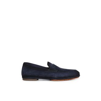 Santoni Homme, Chaussures, Bleu, Taille: 41 1/2 EU Carlo Loafer