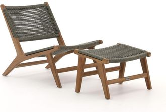 Bellagio la vita attrattiva Bellagio Elcito Gartensessel mit Hocker