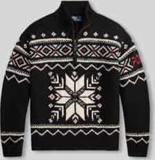 Polo Ralph Lauren Regular Fit Pullover aus Wolle mit Troyerkragen