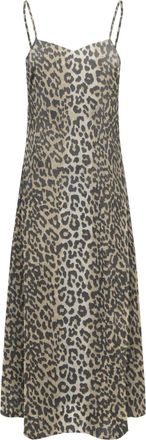 Only Damen Onlnova Life Vis Awa Slip Dress AOP, Timber Wolf, X-Large