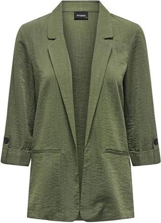 Only Onlmarsa Blazer 3/4 WVN Noos Longblazer, Kalamata-Détails : mélangé, M Femme