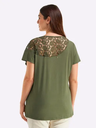 Sheego T-Shirt Kurzarm-Shirt Kurzarm