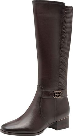 Tamaris Comfort Damen Stiefel Kleiner Absatz Elegant, Braun (Espresso), 37 EU