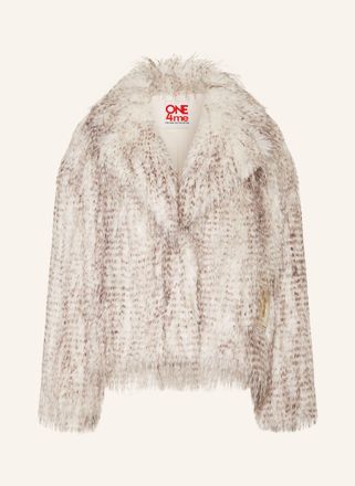 Grace Grace Kunstpelz-Jacke weiss