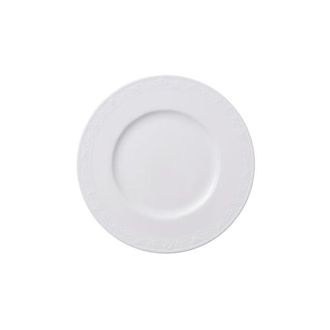 Villeroy & Boch 10-4389-2660 White Pearl Assiette &agrave; Pain Porcelaine Blanc 18 x 18 x 8 cm