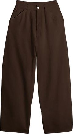 Christophe Lemaire Femme, Pantalons, Brun, Taille: 36 FR Pantalon Large en Twill Cass&eacute; Teint
