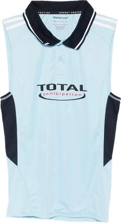 Martine Rose Homme, Tops, Bleu, Taille: M Pull Polo Sans Manches