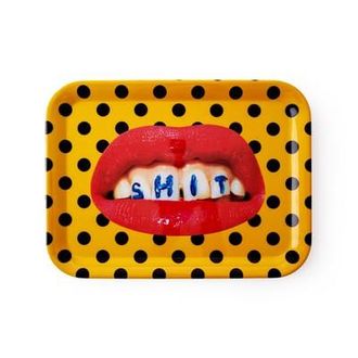 Seletti Plateau Toilet Paper - Jaune - Mélamine - Designer Pierpaolo Ferrari