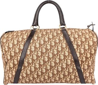 Dior Crossbody Bags - Christian Dior Trotter Monogram Boston 40 Handbag - Gr. unisize - in Braun - f&uuml;r Damen