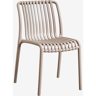 Sklum Sklum - Packung mit 4 stapelbaren Esszimmerstühlen aus Wendell-Polypropylen Moka Braun