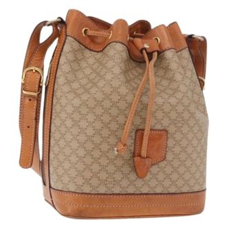 Celine Sac bandouli&egrave;re Macadam en toile Pre-owned - Femme - Pre-owned - Beige - Taille: ONE Size
