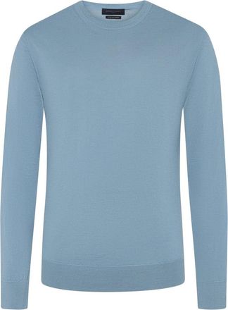 Daniele Fiesoli Leichter Pullover aus Merinowolle mit O-Neck in