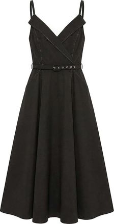 Nissa Robe Au Genou - Noir