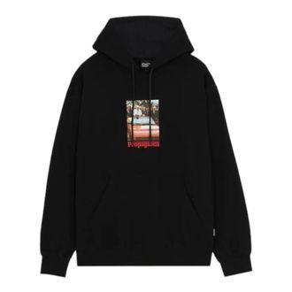 PROPAGANDA Hoodie mit Siebdruck - - Sweatshirts & Hoodies - Herren - Schwarzk - S