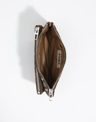 Bimba & Lola Tartan-Jacquard-Geldb&ouml;rse in Tartan-Huntergr&uuml;n-Braun
