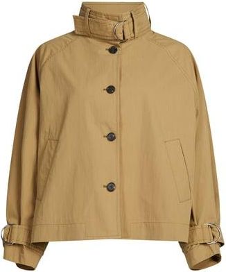 Bellerose Trench large uni en coton m&eacute;lang&eacute;