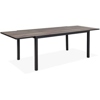 Sweeek Gartentisch aus DPC und Aluminium ausziehbar 8 Sitzpl&auml;tze