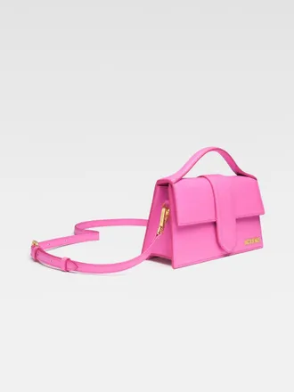 Jacquemus Womens Shoulder Bag Pink Leather