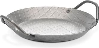 GSW 859059 Gastro Traditionell Eisenpfanne geschmiedet, Servierpfanne mit Zwei Griffen 28 cm