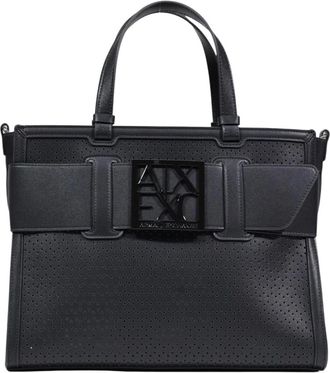 A|X Armani Exchange Femme, Sacs, Noir, Taille: ONE Size Shopping Bag
