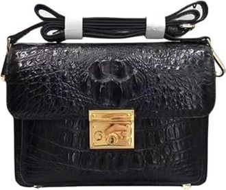 Generic Sac cabas pour femme, sac messager en cuir v&eacute;ritable de crocodile, sac bandouli&egrave;re en cuir dalligator authentique, sac &agrave; main pour femme