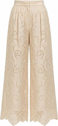 Dolce & Gabbana Weite Hosen - - Trousers - Damen - Beige - 2XS