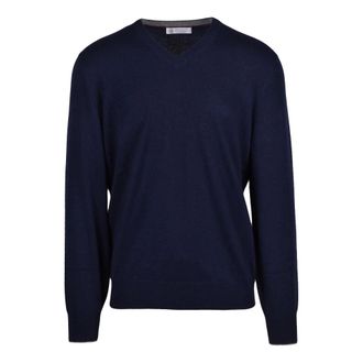 Brunello Cucinelli Herren, Strickwaren, Blau, 2XLGr&ouml;&szlig;e