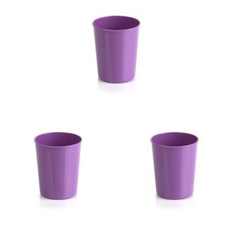 Kimmel Becher 250 ml Trinkbecher Partybecher Kunststoffbecher Plastikbecher Kinderbecher, Mehrwegbecher, Farbe violett (Packung mit 3)