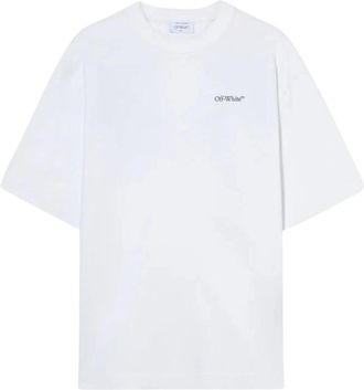 Off-white Homme, Tops, Blanc, Taille: S T-Shirt Logo Skate Demi-Flèche