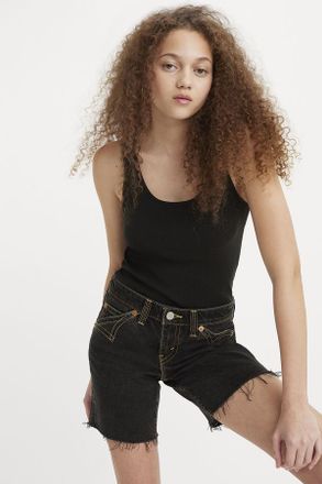 Levi's D&eacute;bardeur Essentiel En Maille C&ocirc;tel&eacute;e - Femme - Noir / Caviar - XS