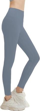 Generic Legging de sport pour femme - Noir - En polyester - Long - Opaque - Pantalon de yoga - Taille haute - Push Up - Pantalon de yoga - Pantalon de sport s