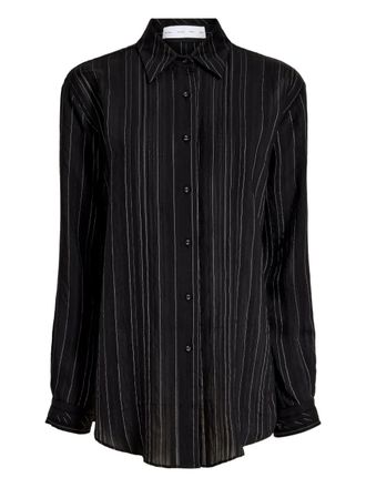 Proenza Schouler Gewebtes Raven Hemd mit Streifen - Schwarz