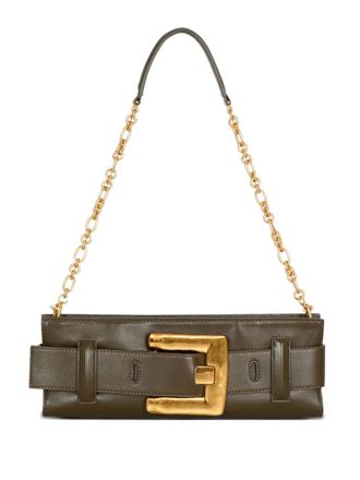Balmain Anthem Clutch - Gr&uuml;n