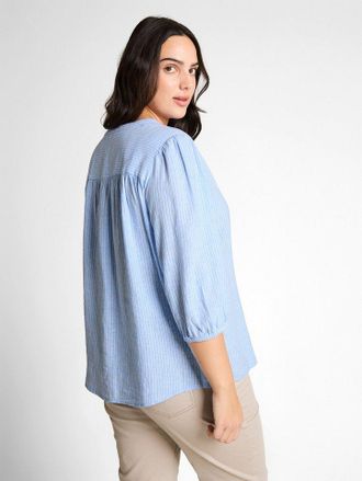 Tom Tailor Schluppenbluse mit Streifen-Design