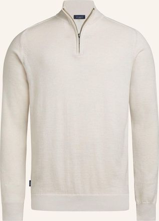 MR MARVIS Mr Marvis Pullover The Merino Zip Pullover weiss