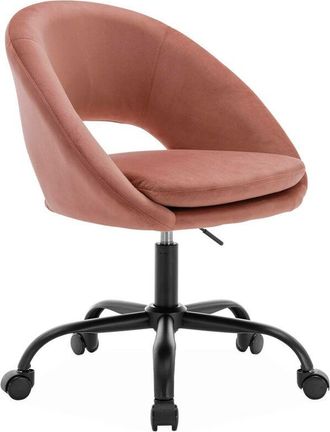 Sweeek Bürostuhl mit Rollen und Samtbezug