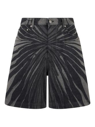 Roberto Cavalli Klassische Jeans-Shorts - Schwarz