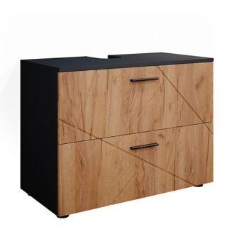 Vicco Waschbeckenunterschrank Irma, Goldkraft Eiche/Anthrazit, 80 x 58.6 cm Vicco