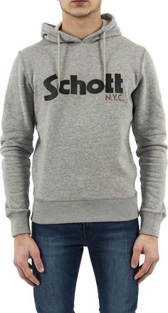 Schott NYC SCHOTT Herren Swhood Jacke, Grau (Heather Grey 91), Medium